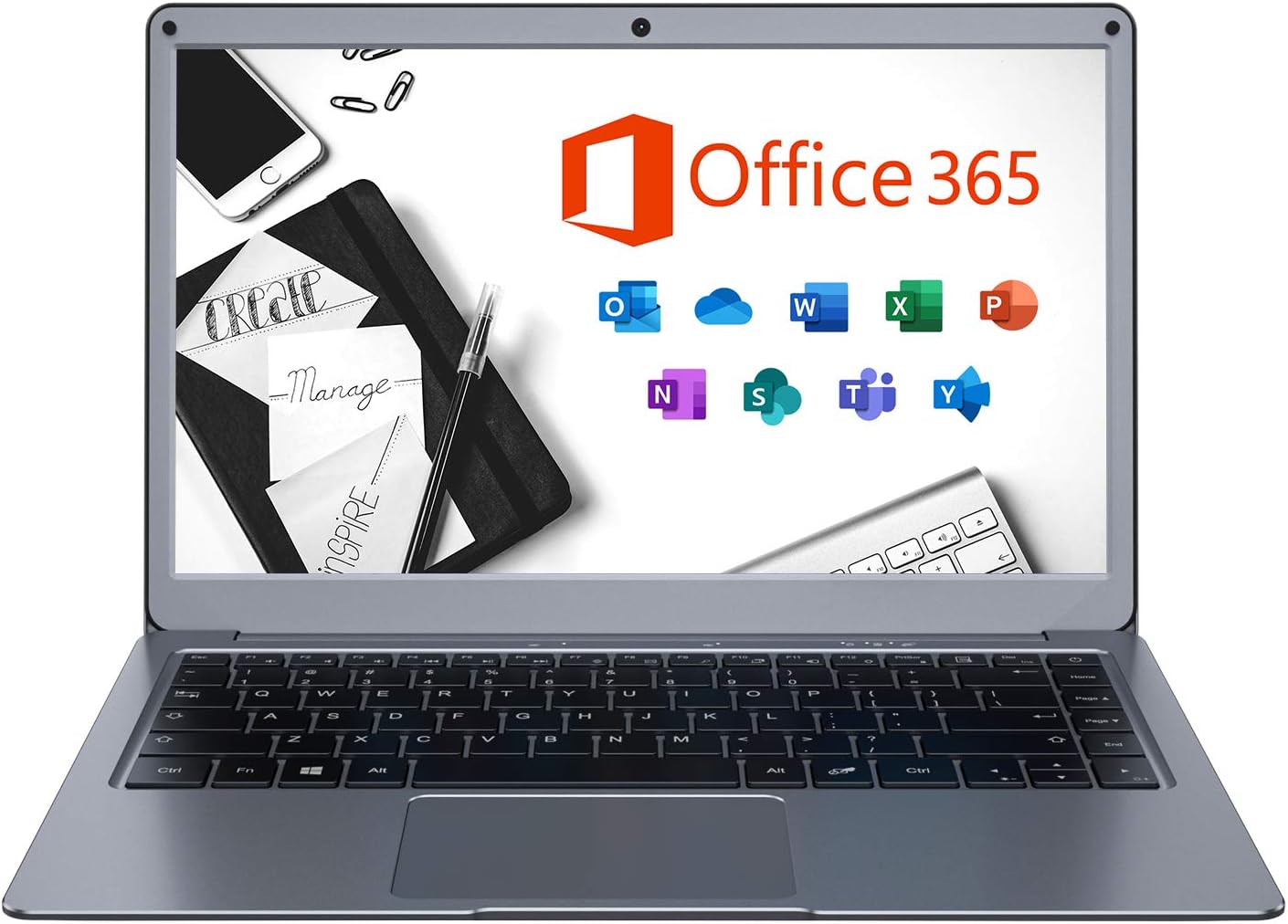 Jumper Laptop with Microsoft Office 365, 13.3 inch FHD Computer,4GB RAM ...