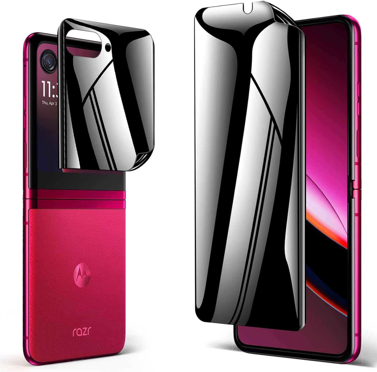 Amazon.com: IMERHOC 2 Pack for Motorola Razr 2024 Privacy Screen ...