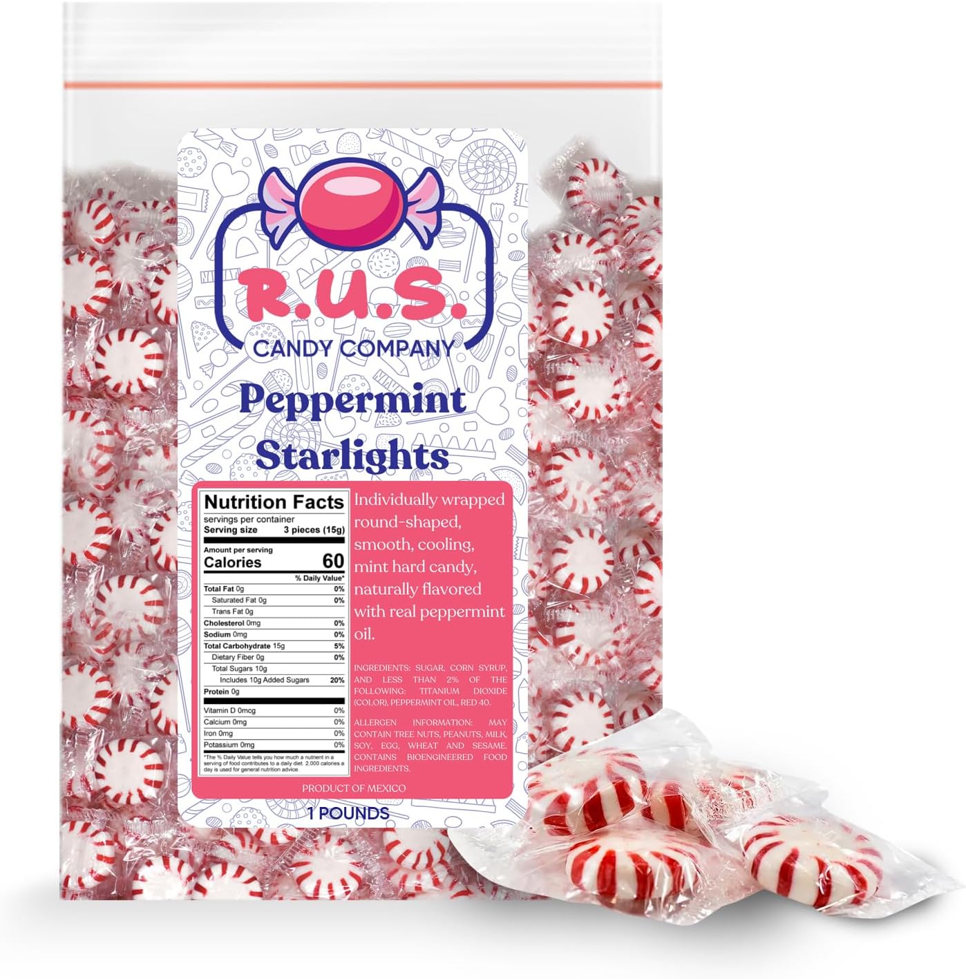 Amazon.com : Starlight Candy, Individually Wrapped (Chocolate, 6 Pound ...