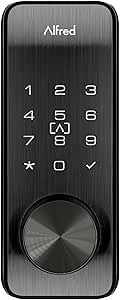 Alfred DB2S Smart RFID Deadbolt Lock with Key - Black - Amazon.com