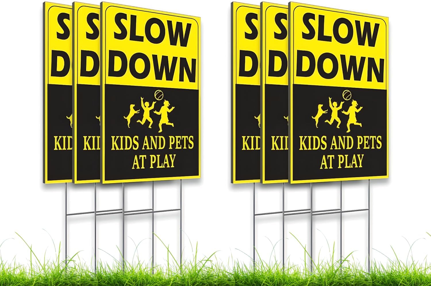 Amazon.com: Drive Like Your Family Lives Here and Please Slow Down Yard ...