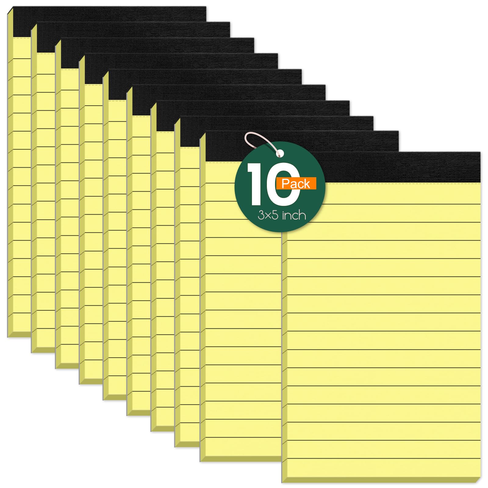 Amazon.com : 10 Pack Note Pads 3 x 5 Notepads, Small Notepad Pocket ...