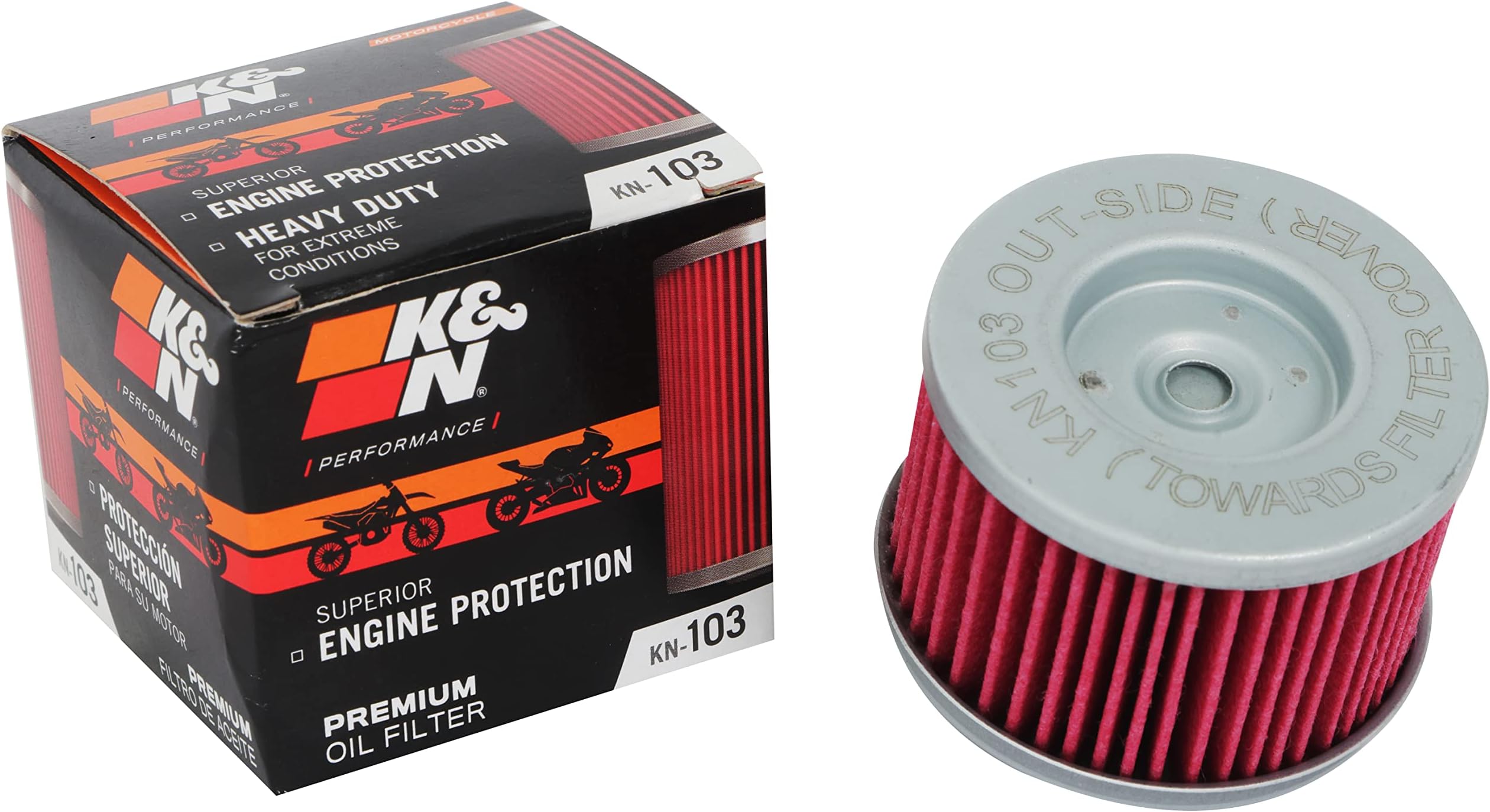 Amazon.com: K&N Motorcycle Oil Filter: High Performance, Premium ...