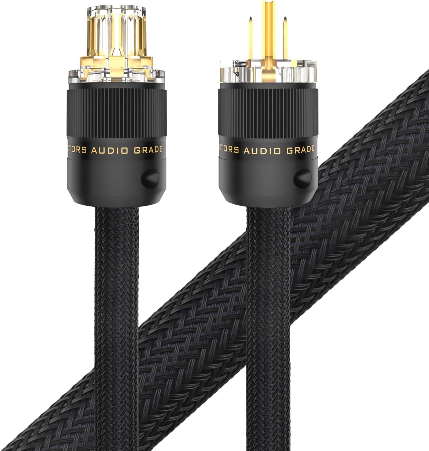 Amazon.com: Audiocrast HiFi Power Cable, Hi-End Braided Sleeve ...