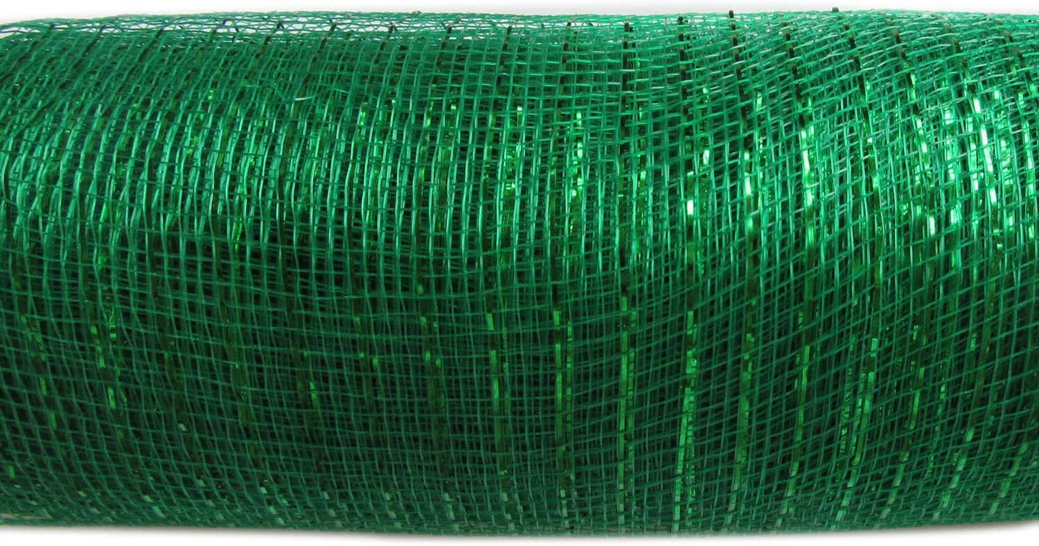 Amazon.com: XiXiboutique 6 inch Metallic Poly Mesh Ribbon 30 feet(10 ...