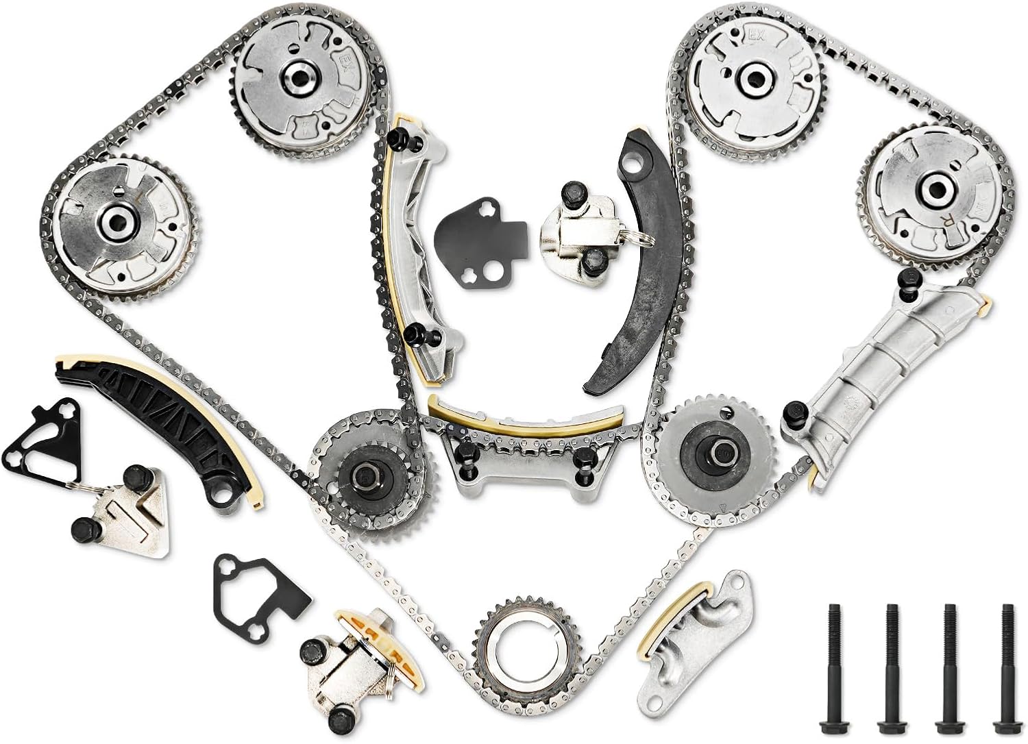 Amazon.com: loosoo 9-0753S Timing Chain Kit with VVT Sprocket ...