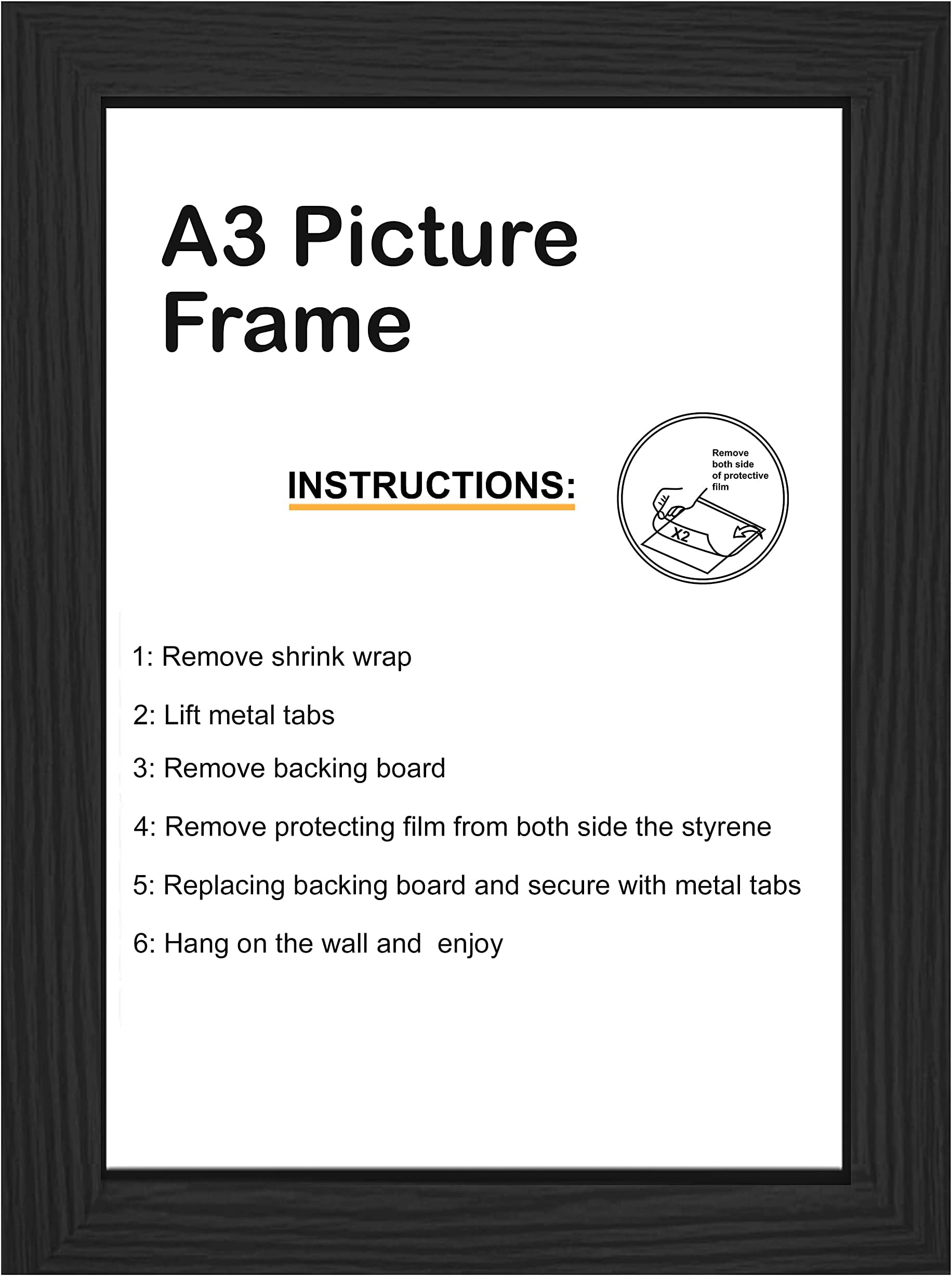 A1 A2 A3 A4 A5 A6 Modern Photo Frames Picture Frames in Multiple ...