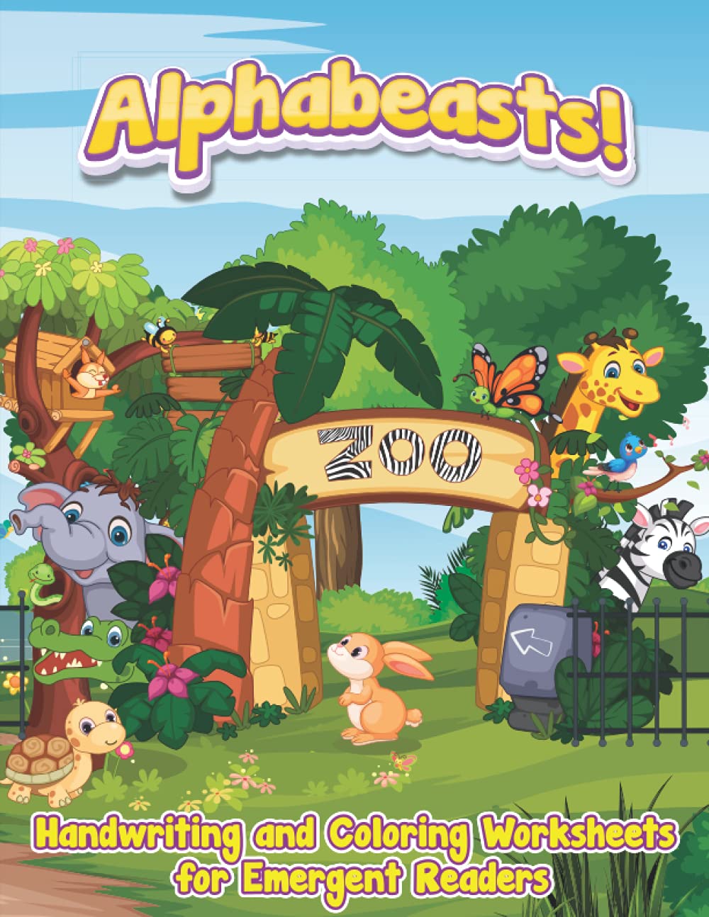 Alphabeasts: Handwriting and Coloring Worksheets for Emergent Readers ...