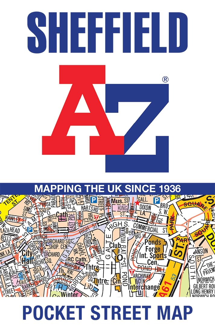Sheffield A-Z Pocket Street Map : A-Z Maps: Amazon.co.uk: Books