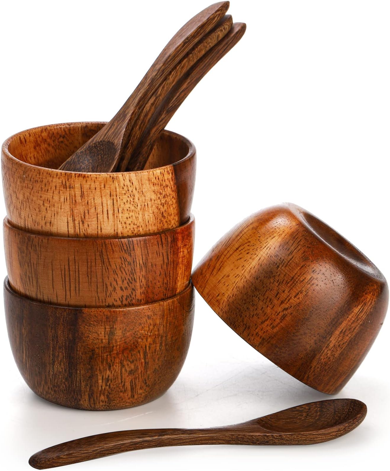 Amazon.com: NIRMAN Bowl Set Acacia Wood for Kitchen Bowls for ...