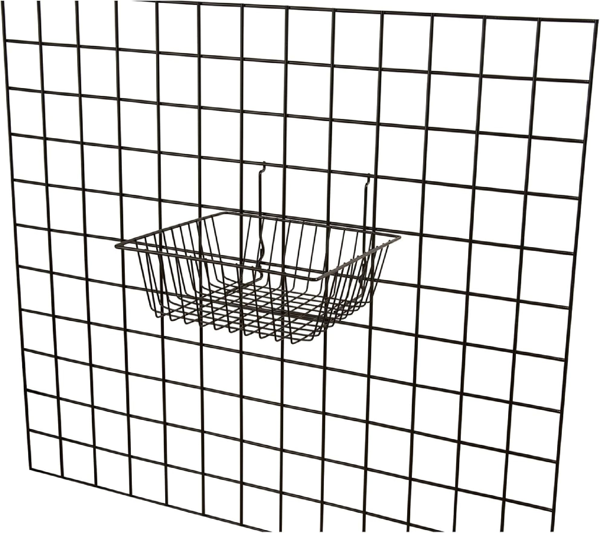Snapklik.com : Small Wire Display Basket, 12 W X 12 D X 4 H, Fits Grid ...