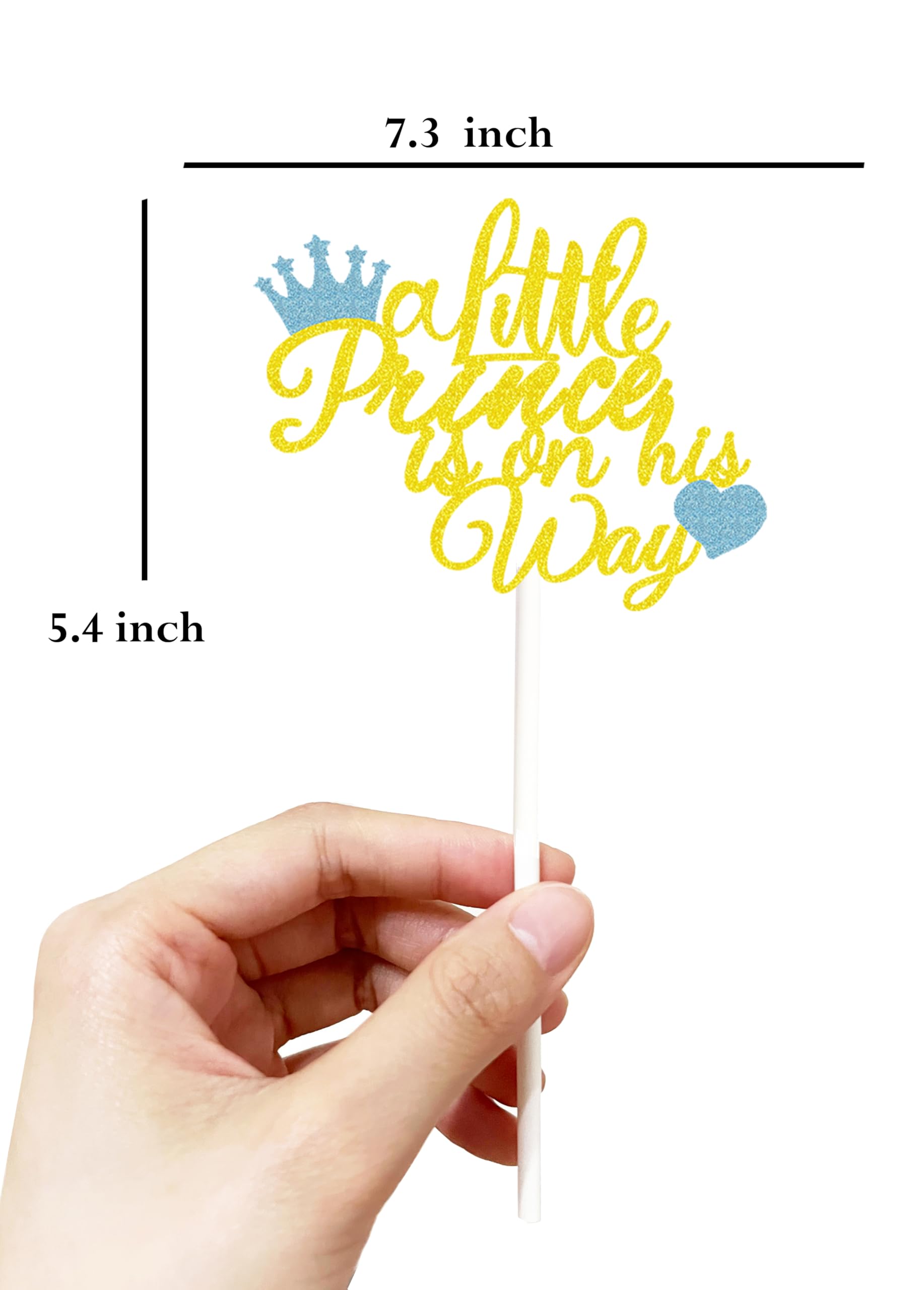 Snapklik.com : Baby Shower Cake Topper: A Little Prince Is On His Way ...