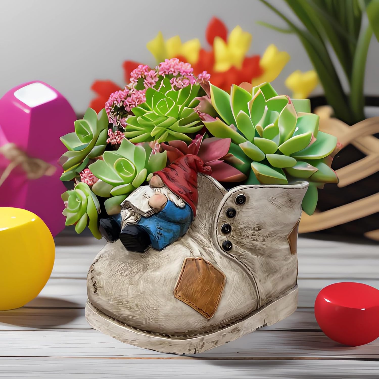 Amazon.com : wsmart Cute Planter Pot suitable for indoor and outdoor ...