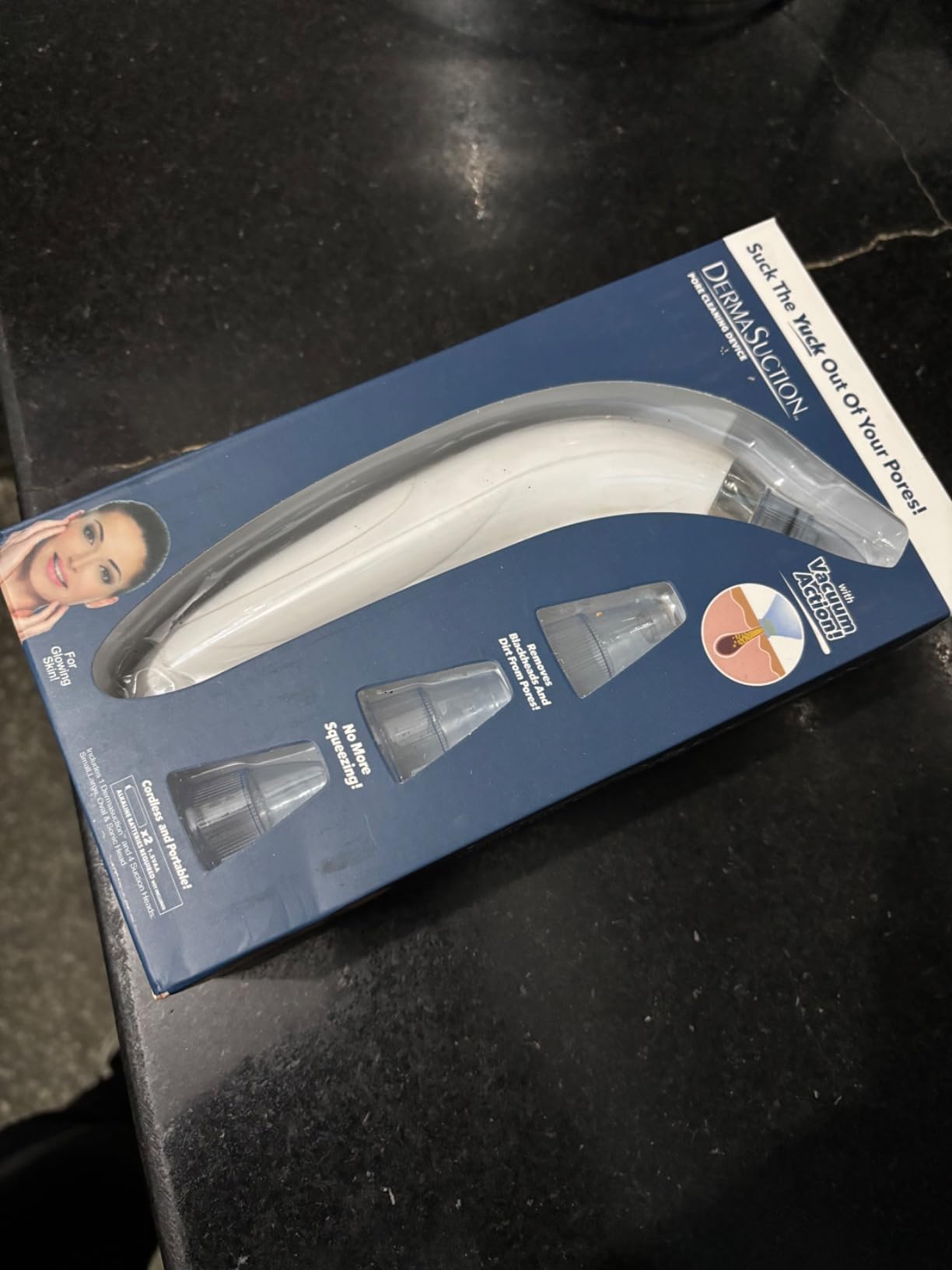 ERHETUS 4-in-1 Electric Derma Blackhead Remover Tool for Clearer Skin ...