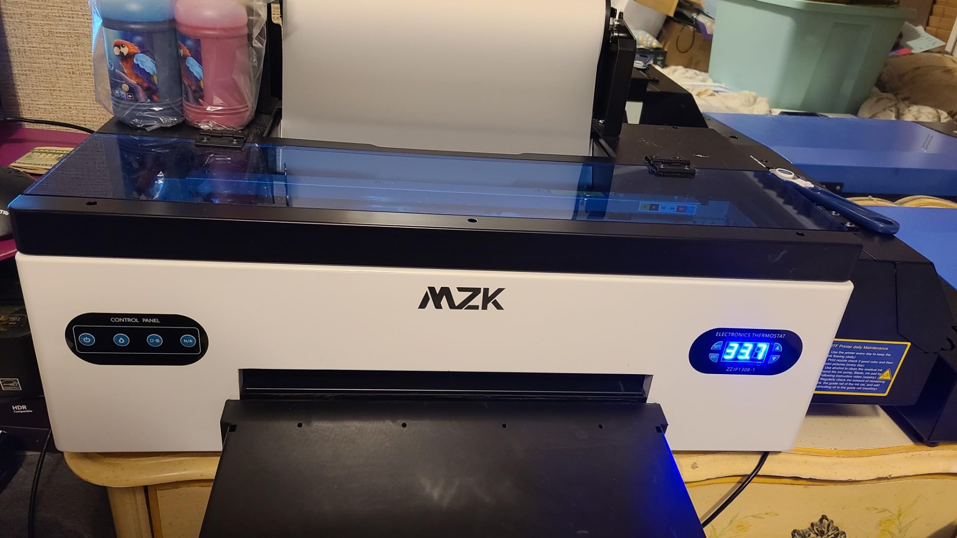 Printer Dtf Aazon.co: ZK L1800 Printhead A3 Roll DTF Transfer Printer ...