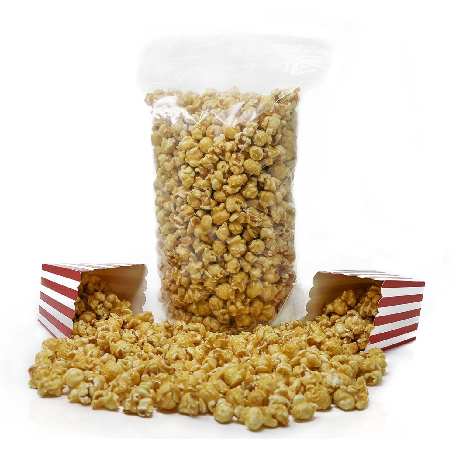Amazon.com: Pop’N Popcorn ‘The BIG One’ Caramel Korn - 32 oz Sweet ...