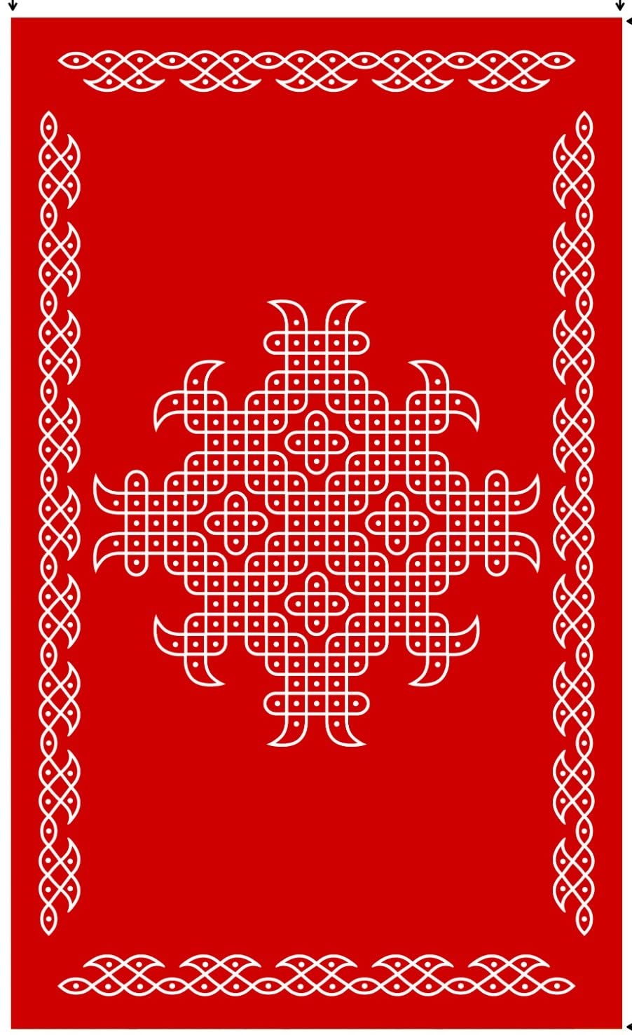 kolam muggu backdrops Cloth/Traditional Backdrop Decoration, Size 5 ...