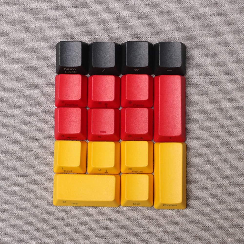 Amazon.com: 17 Keys Numeric Keypad Side/Top Printed PBT Keycaps Dyeing ...