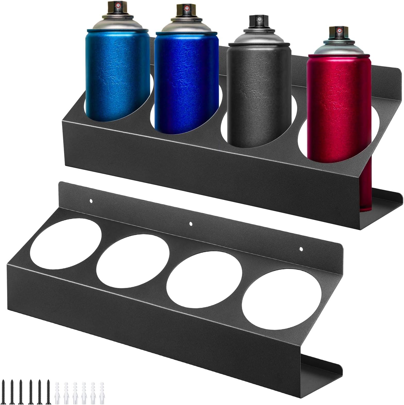 Amazon.com: Tandefio Spray Can Organizer Aerosol Can Rack Wall Mount ...