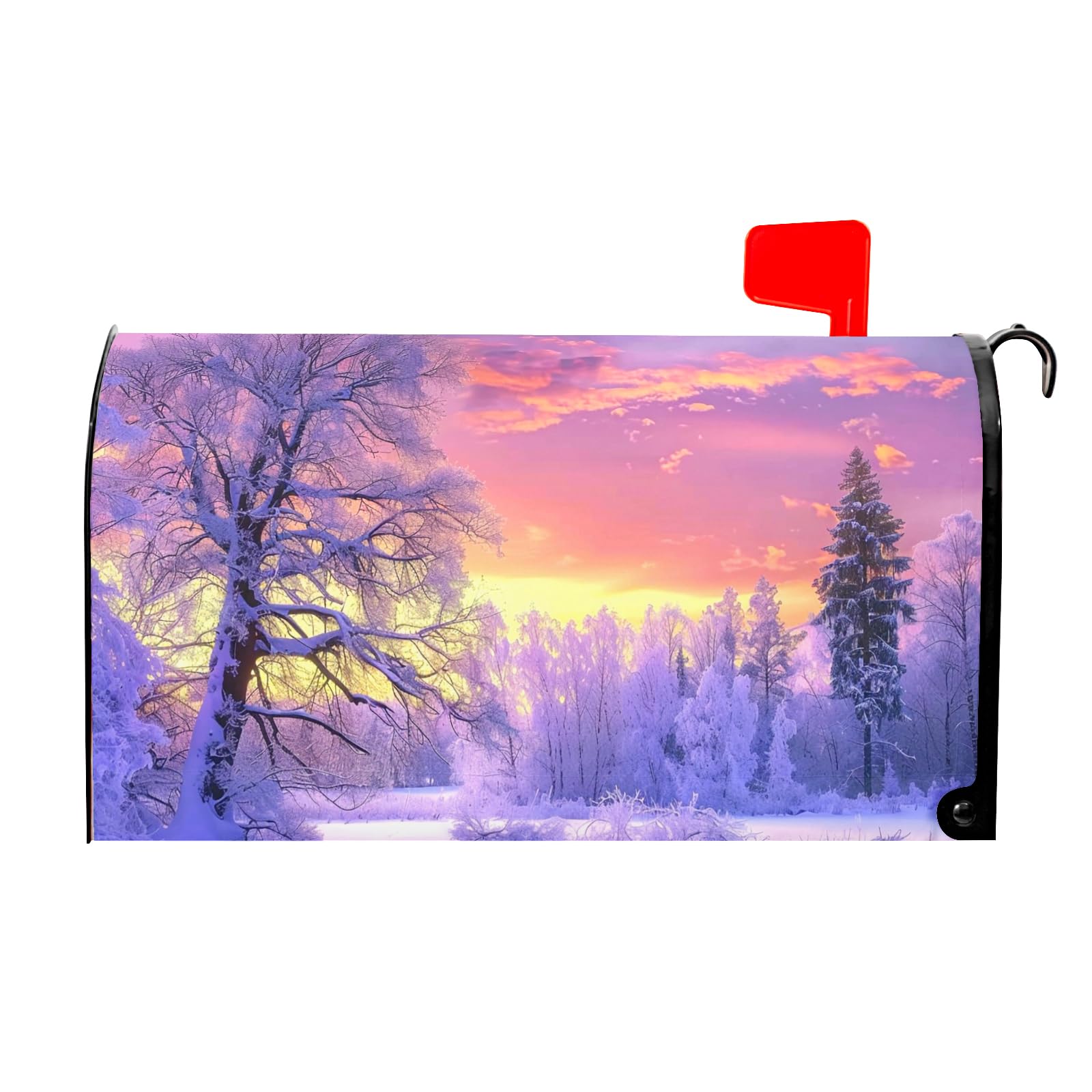 Amazon.com: Winter Mailbox Covers Magnetic Snowflake Mailbox Covers ...