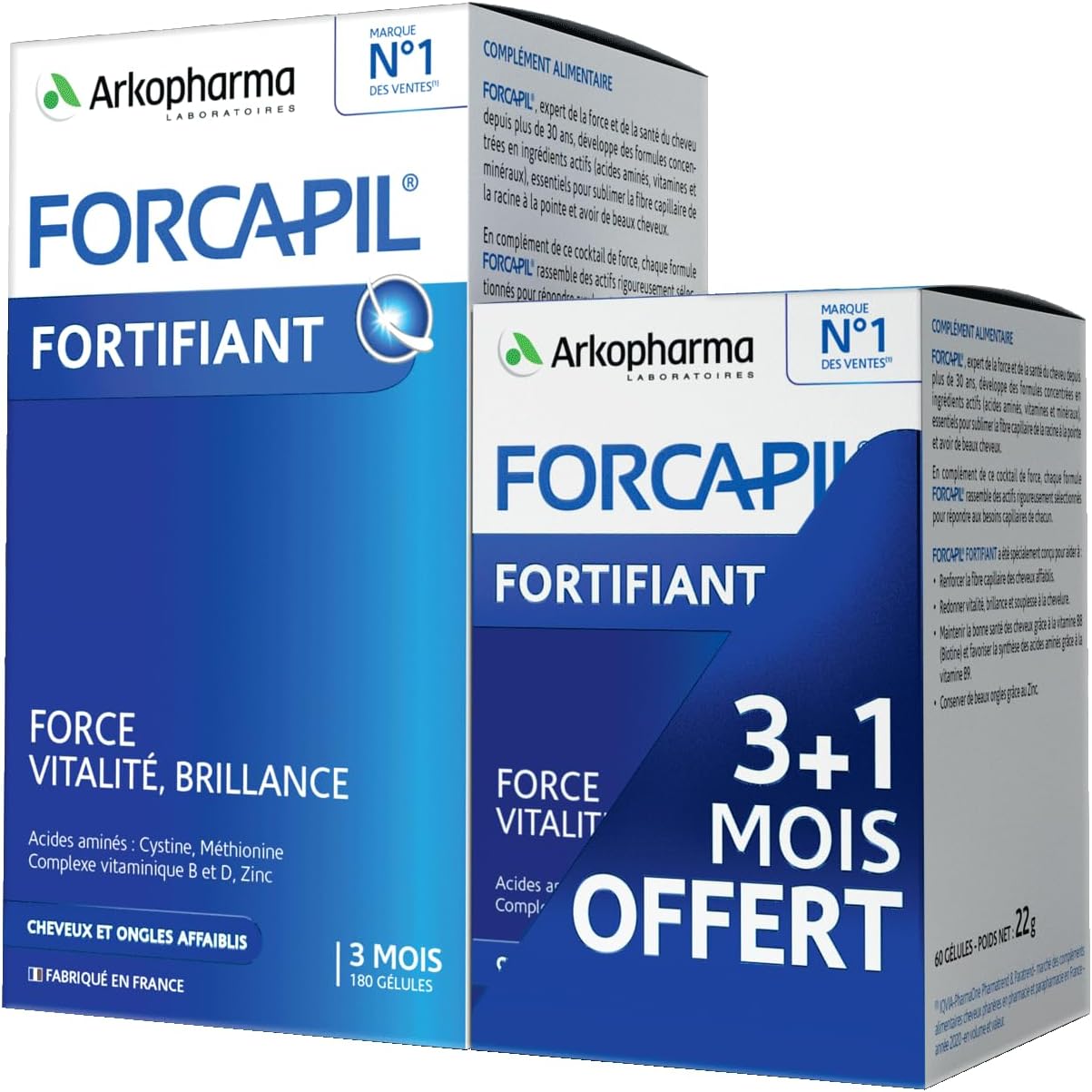 Arkopharma Forcapil Hair Loss and Nails Intensive Program 240 Capsules ...