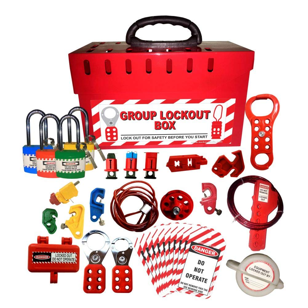 Group Lockout Box Loto Kit-340 Set Of 1 Safety House Loto : Amazon.in ...