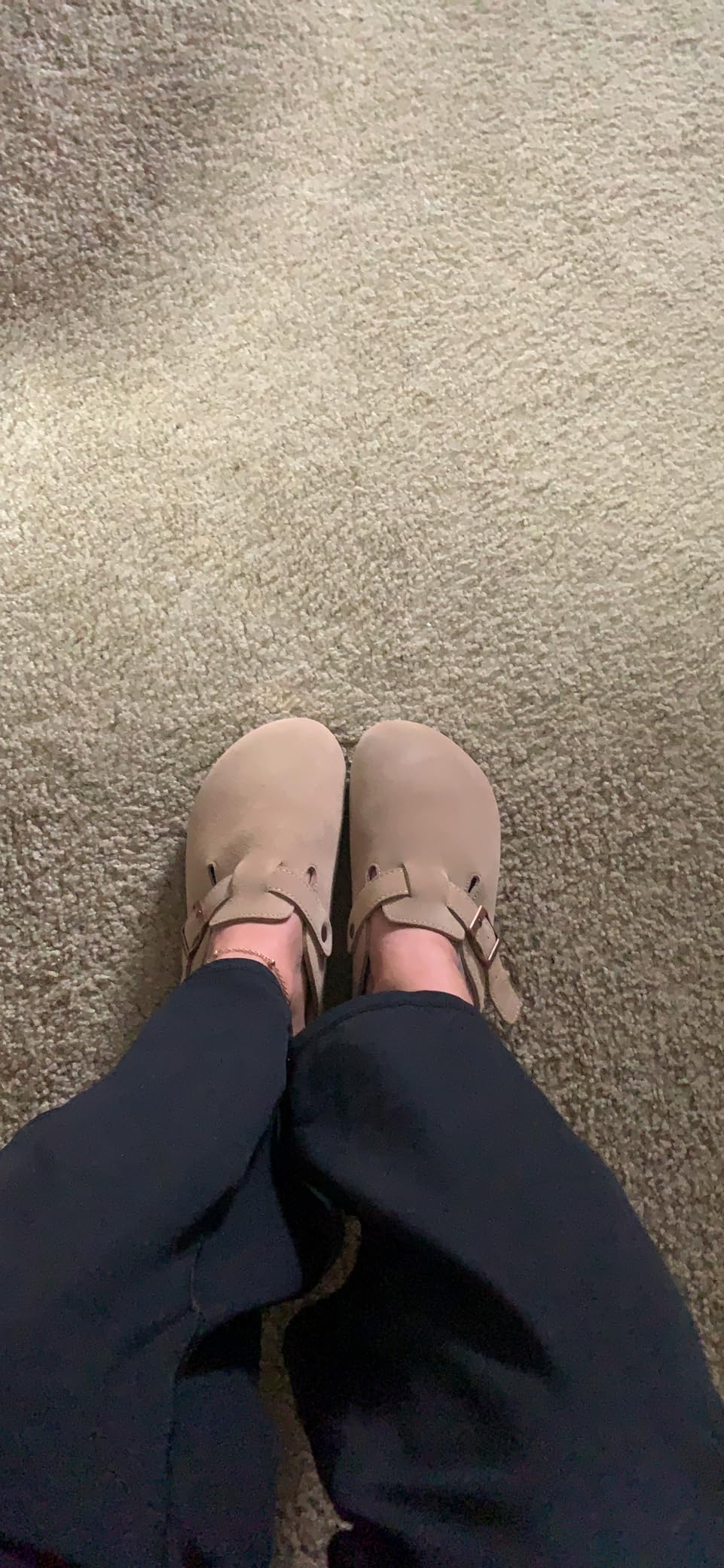 $9/mo - Finance KIDMI Women's Suede Clogs Leather Mules Cork Footbed ...