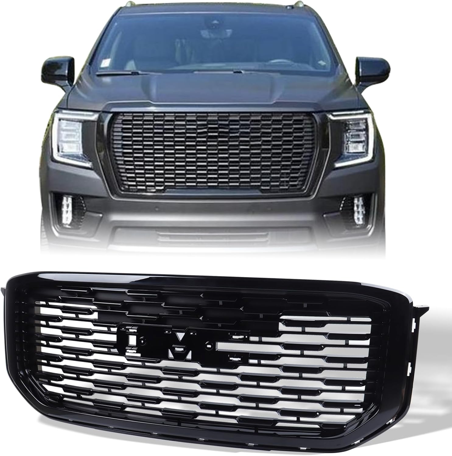 Amazon.com: LINLINS Front Bumper Grille Grill Compatible with GMC Yukon ...