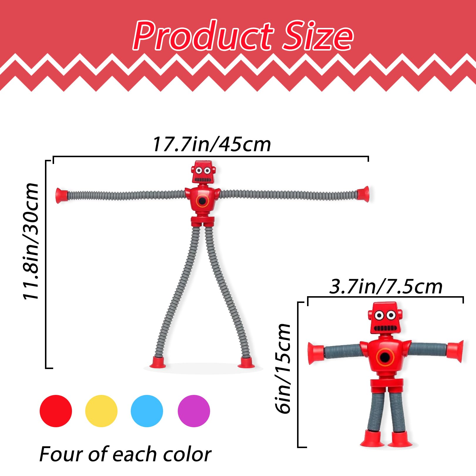 Chill Tube Pop Tubes, Robotics Fidget Tubes Sensory Toys Pack, Toddler ...