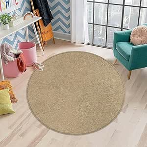 Amazon.com: Small Round Rug 3ft Circular Circle Rugs Round Bathroom ...