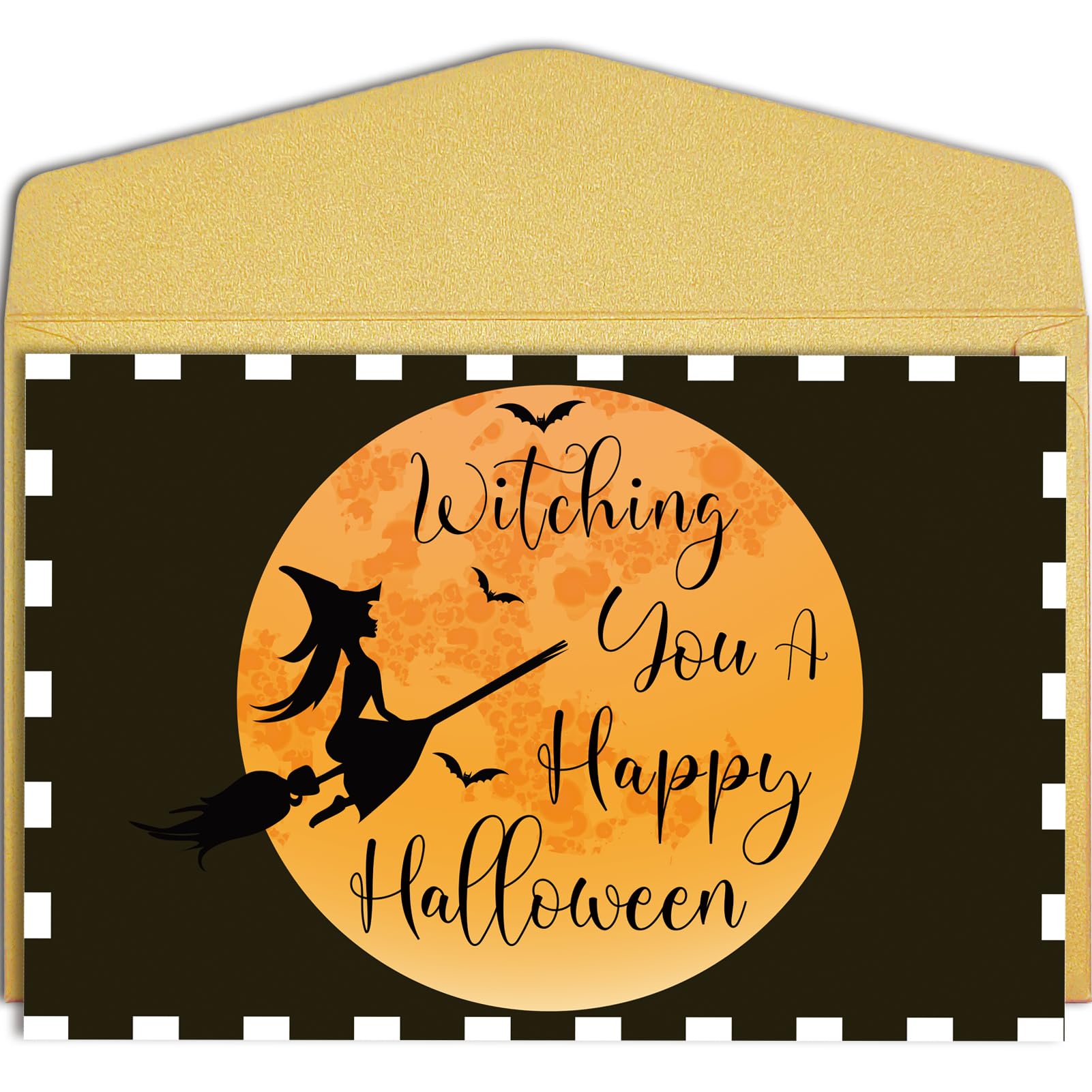 Amazon.com: Qiliji Funny Halloween Card for Him Her, Witch Halloween ...