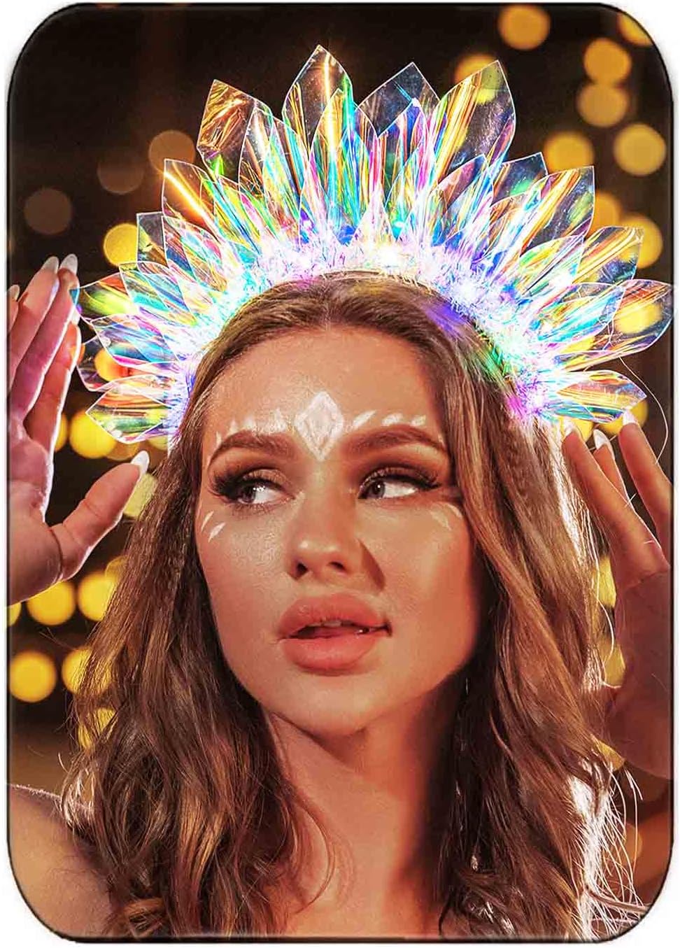 Amazon.com : JONKY Light Up Headband LED Crown Hairband Glow Headpiece ...