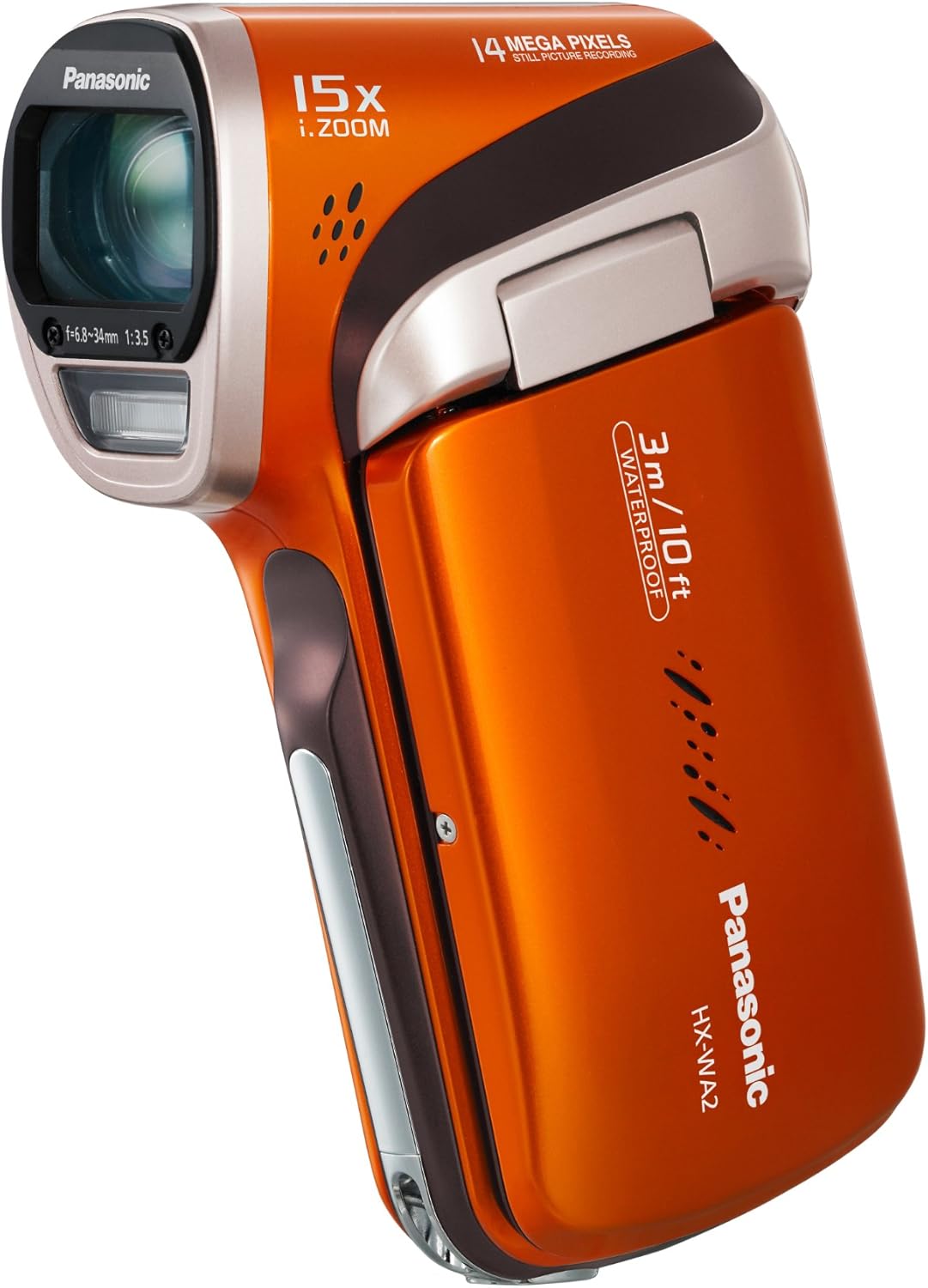 Panasonic WA2 Full HD MP4 Vertical Camcorder - Orange (14MP, 3M ...