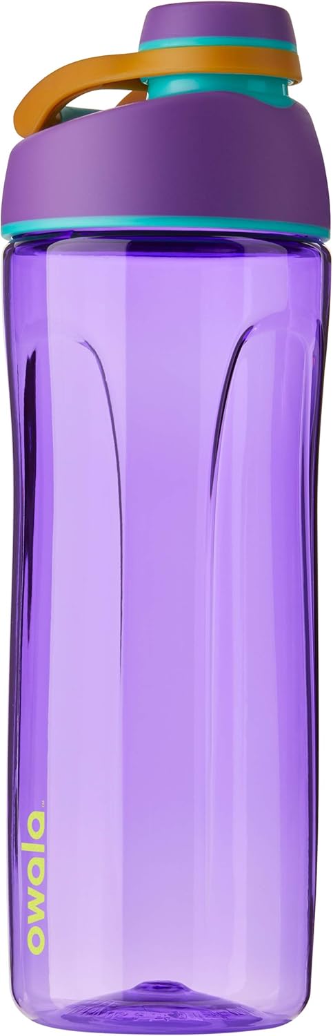 Owala Garrafa de água transparente Twist para esportes e viagens, sem ...