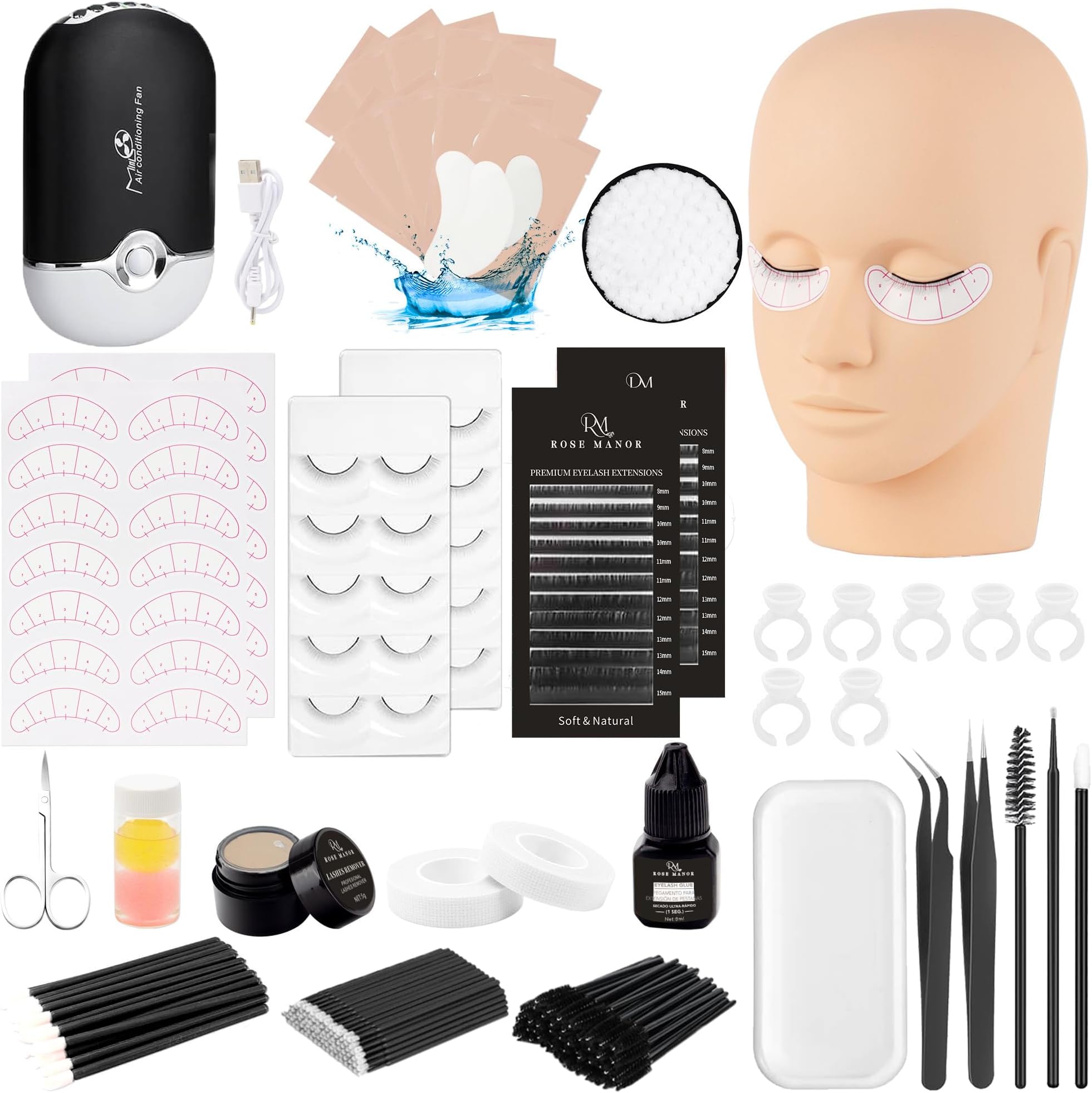 Amazon.com: Rose Manor Lash Eyelash Extension Kit, Lash Kit for Eyelash ...
