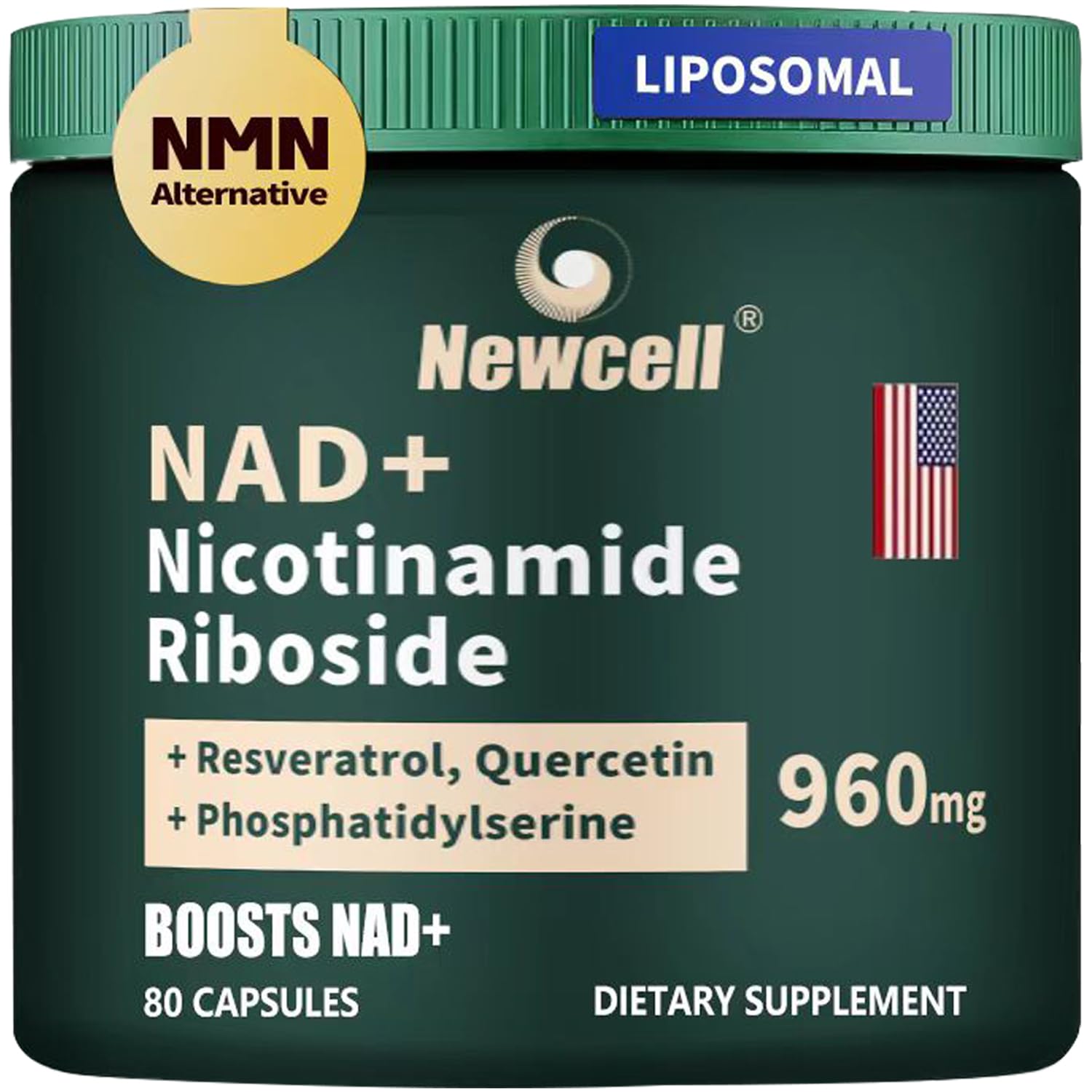 Buy NAD+ Supplement Alternative - Liposomal Nicotinamide Riboside ...