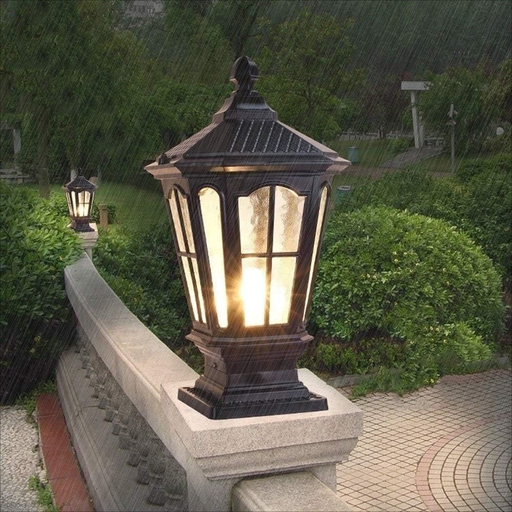 Driveway Column Lights ILANCK 64 Inch Solar Outdoor Lamp Post Light