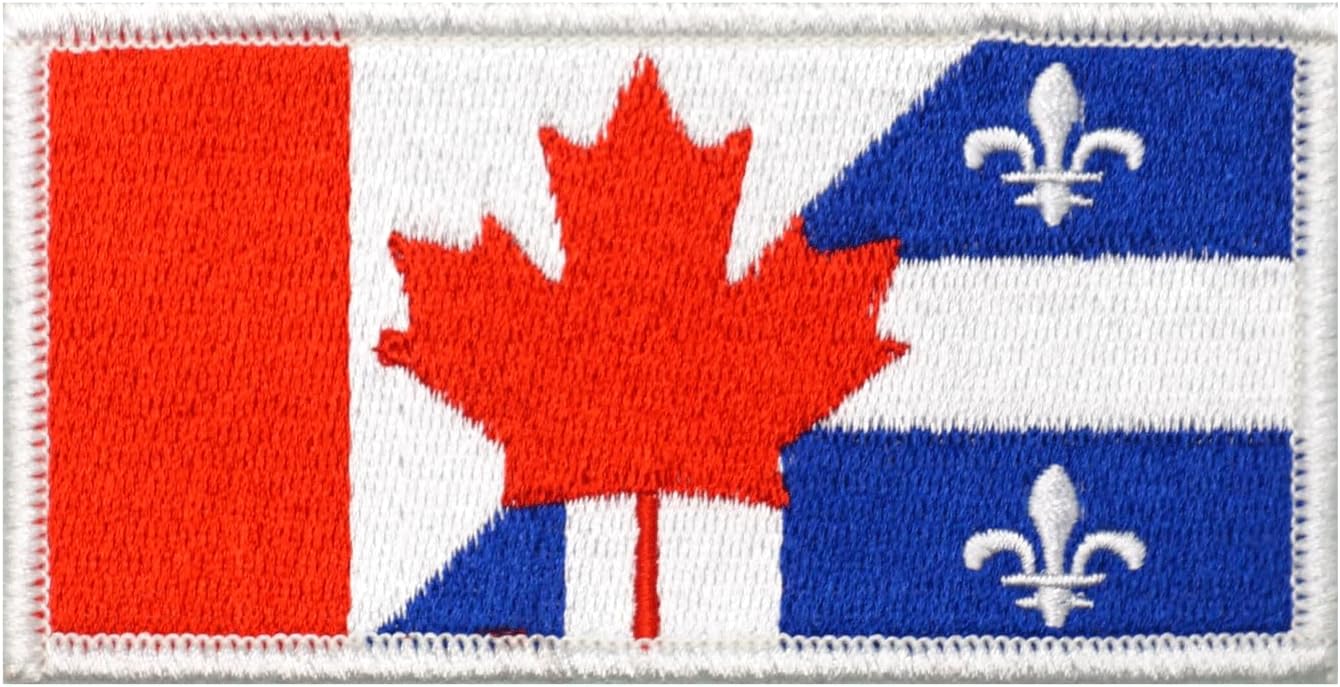 Amazon.com: Two Set of Canada Quebec Embroidered Appliques Patch with ...