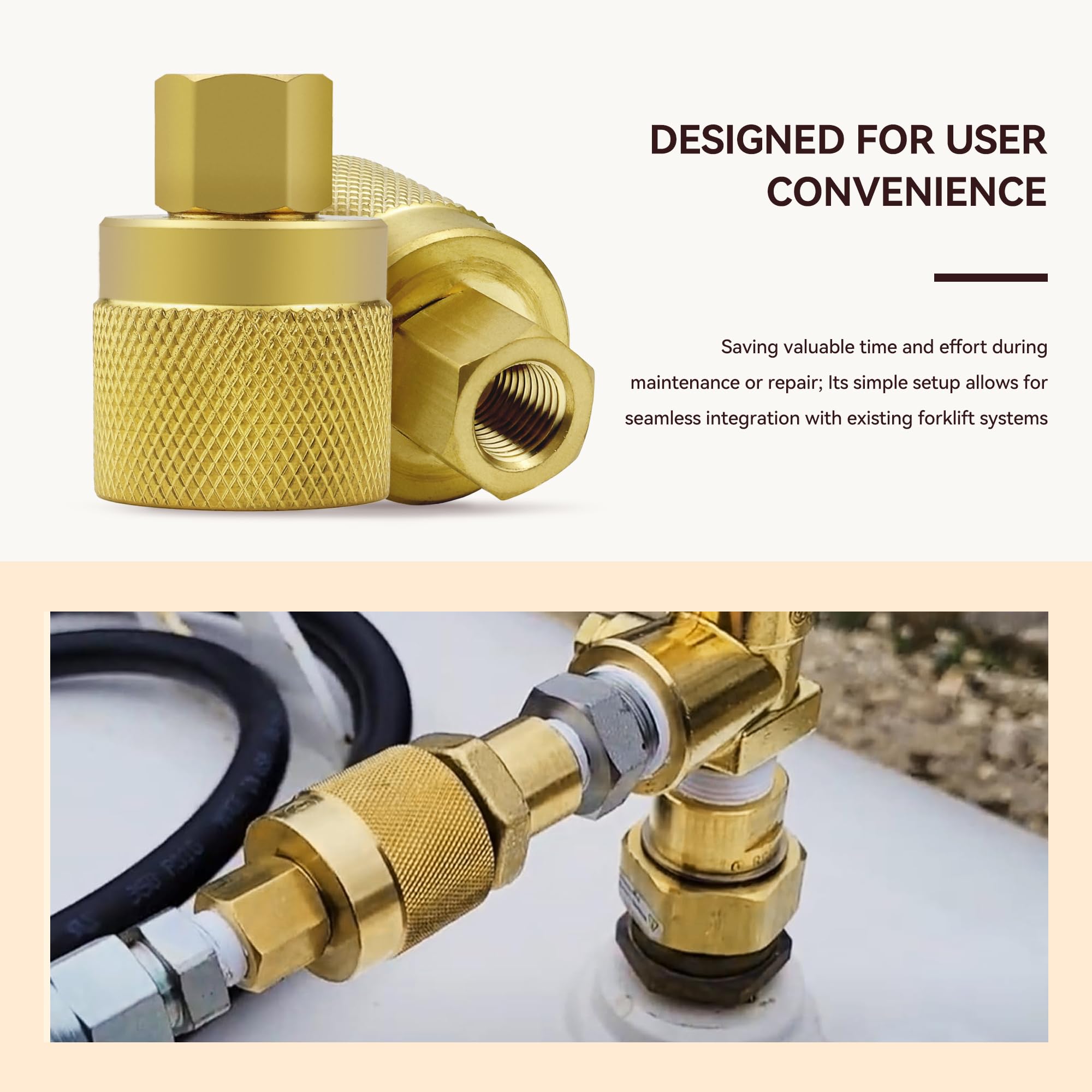 Snapklik.com : Forklift Propane Tank Connector RE7141F Forklift Female ...