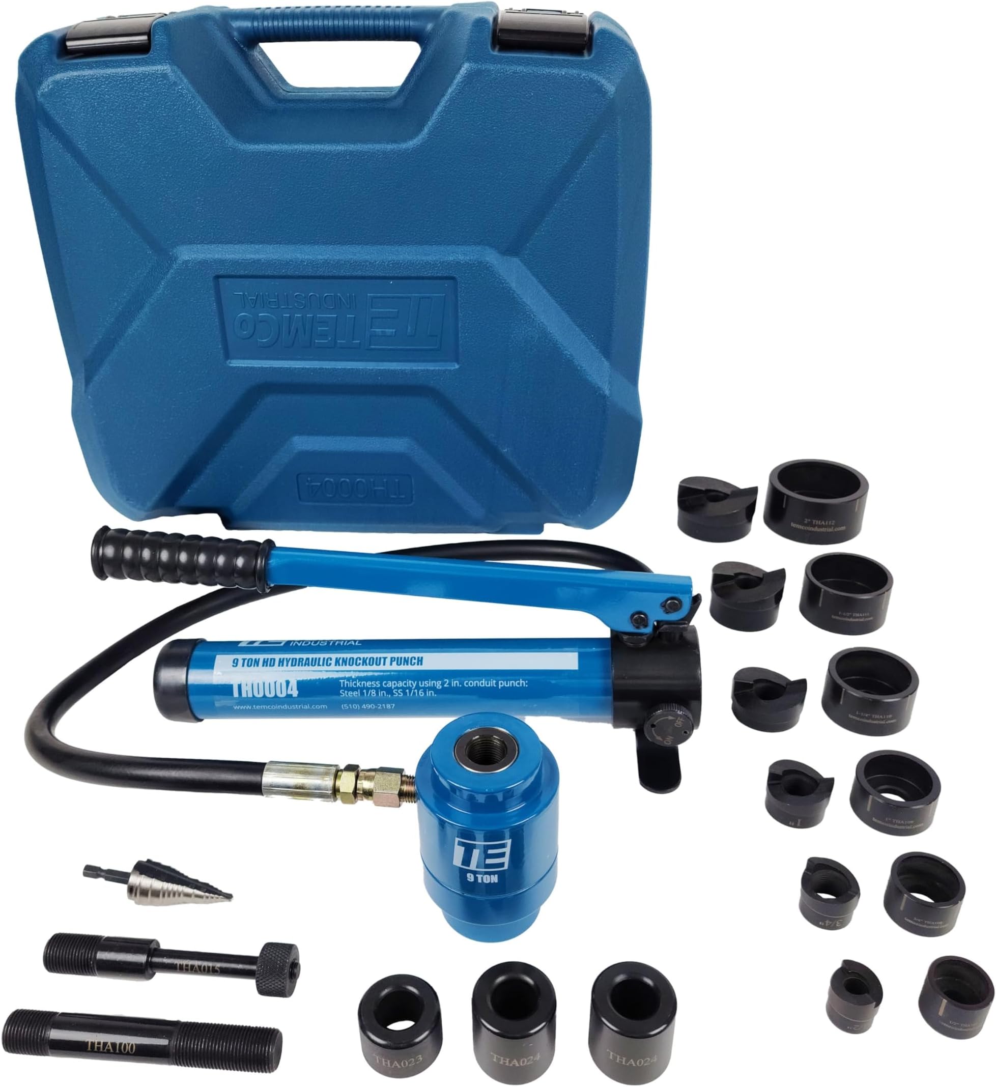 Greenlee 7906SB 8-Ton Hydraulic Knockout Punch Kit with Quick Draw 90 ...