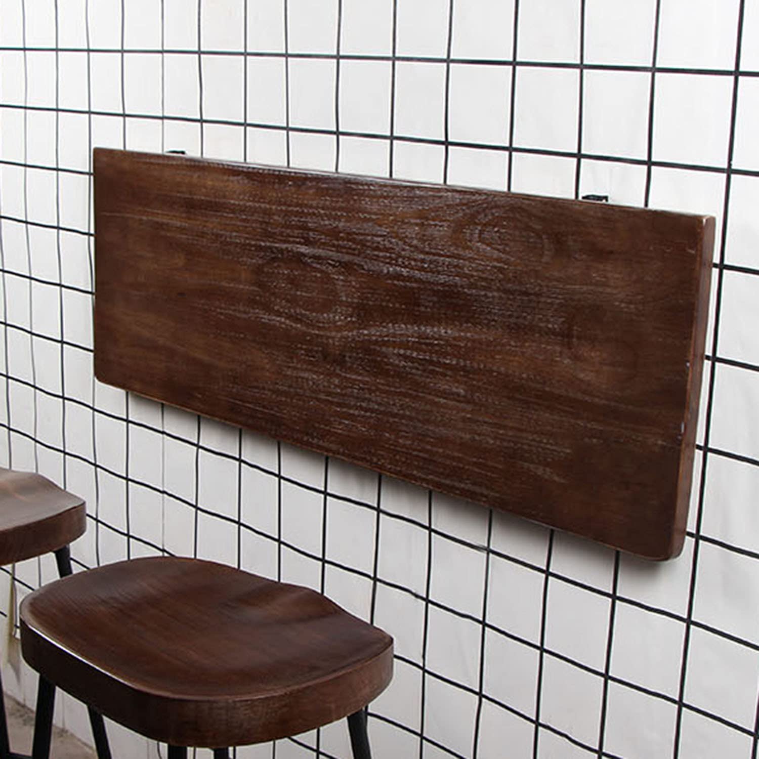 Buy AQAQ Industrial Rustic Folding Wall Mounted Workbench Drop Leaf ...