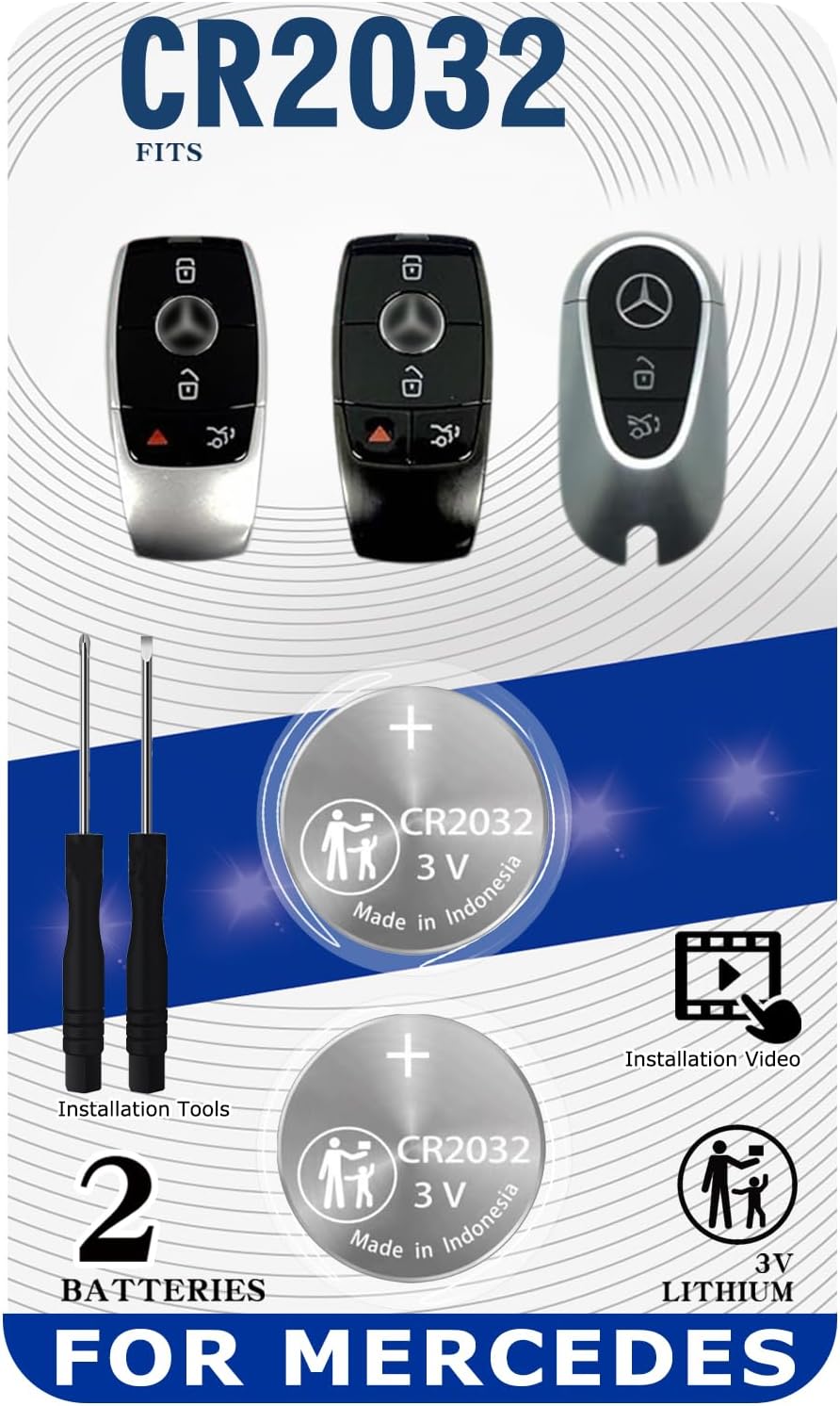 Amazon.com: Key Fob Battery Replacement for Mercedes-Benz GLE Sprinter ...