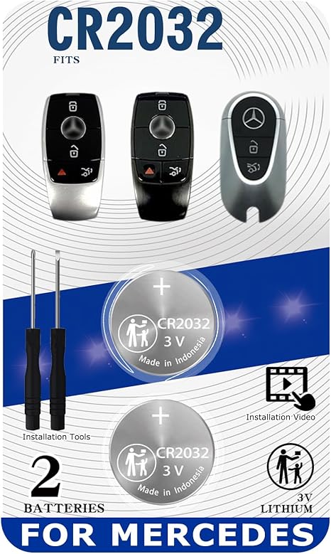 Amazon.com: Key Fob Battery Replacement for Mercedes-Benz GLE Sprinter ...
