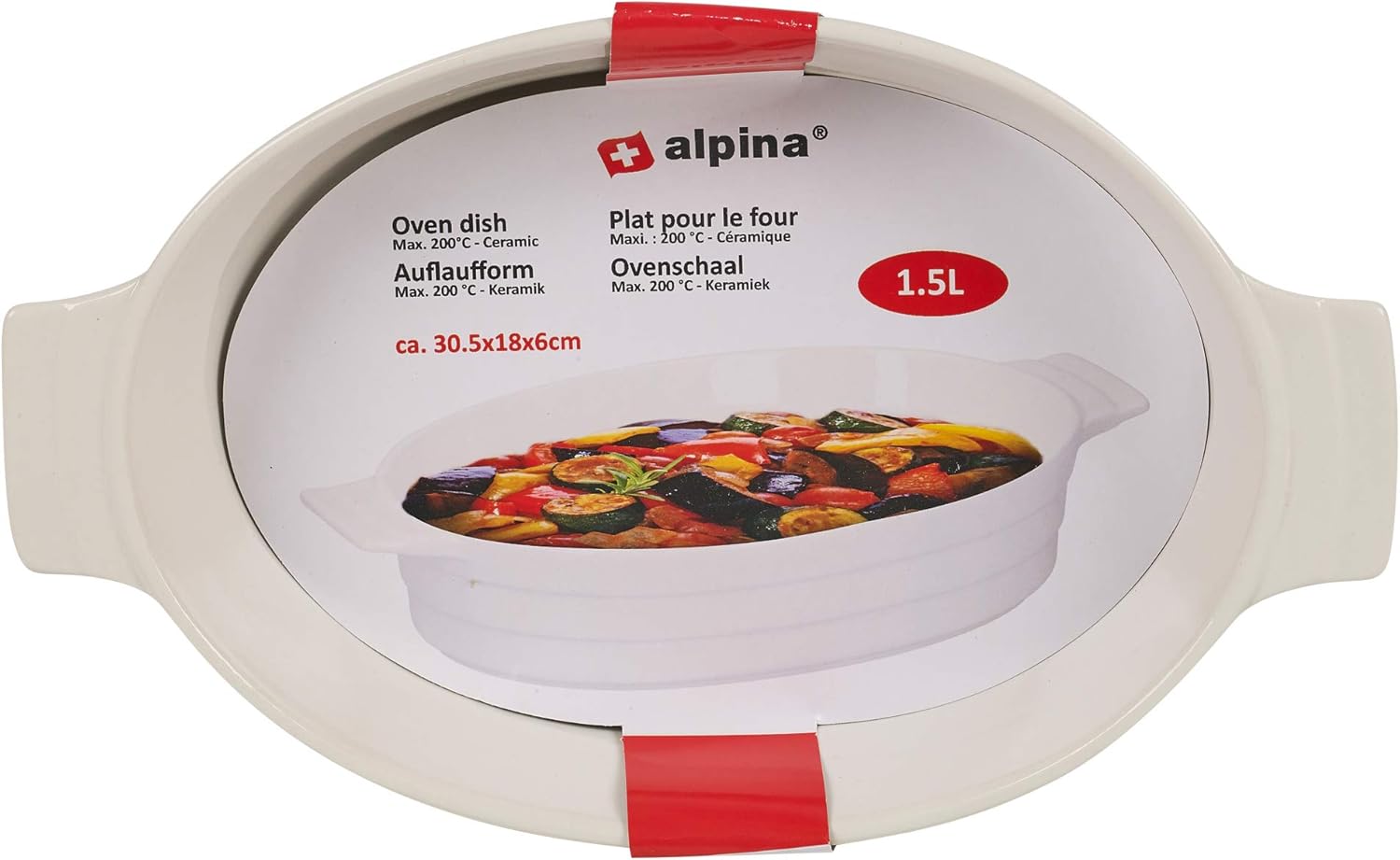 White Ceramic Oven Dishes - Heat Proof up to 200°C Casserole Ramekins ...