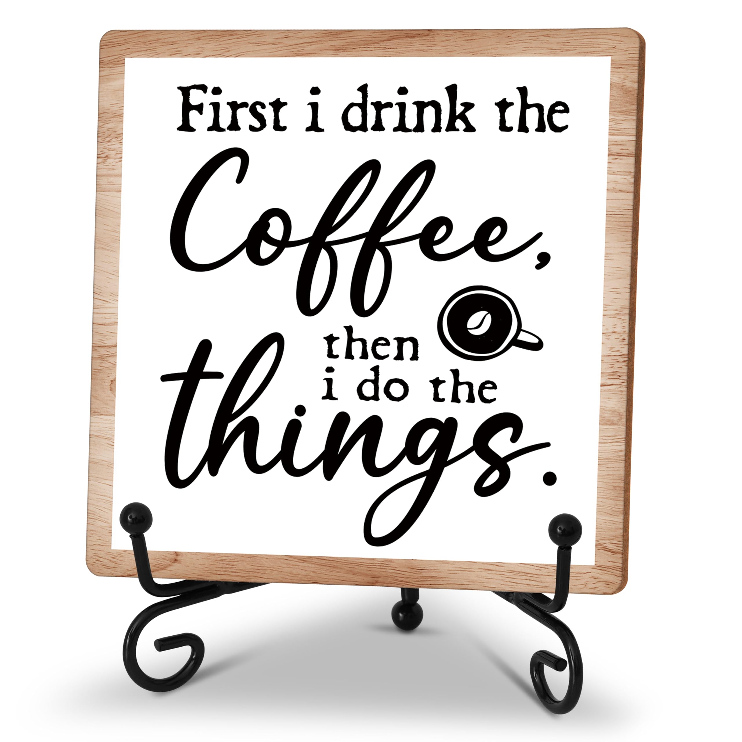 Amazon.com - Ycyfckdr Coffee Desk Decor For Women Men, Funny Coffee Bar ...