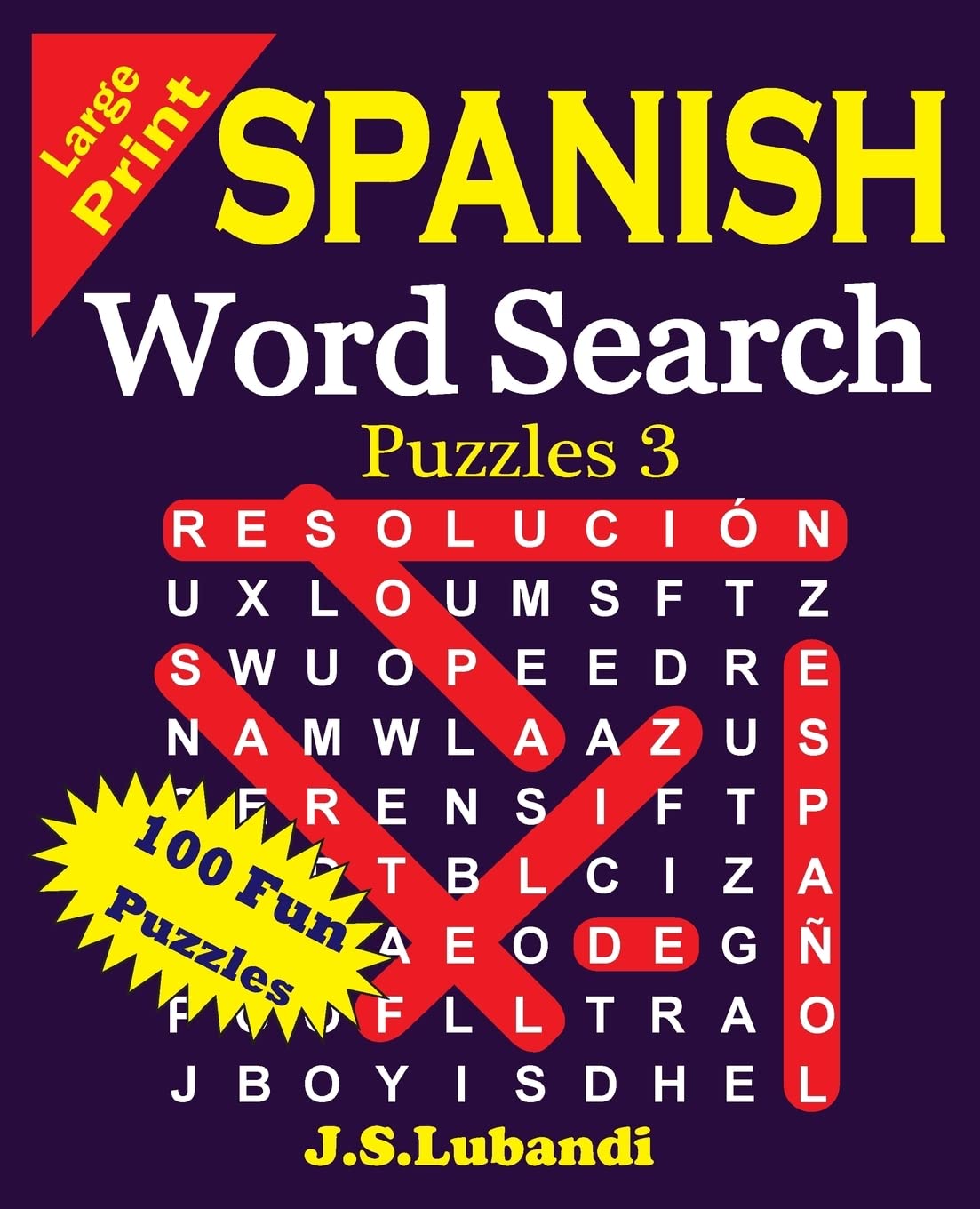 Large Print Spanish Word Search Puzzles 3 (Sopa de Letras en Español ...