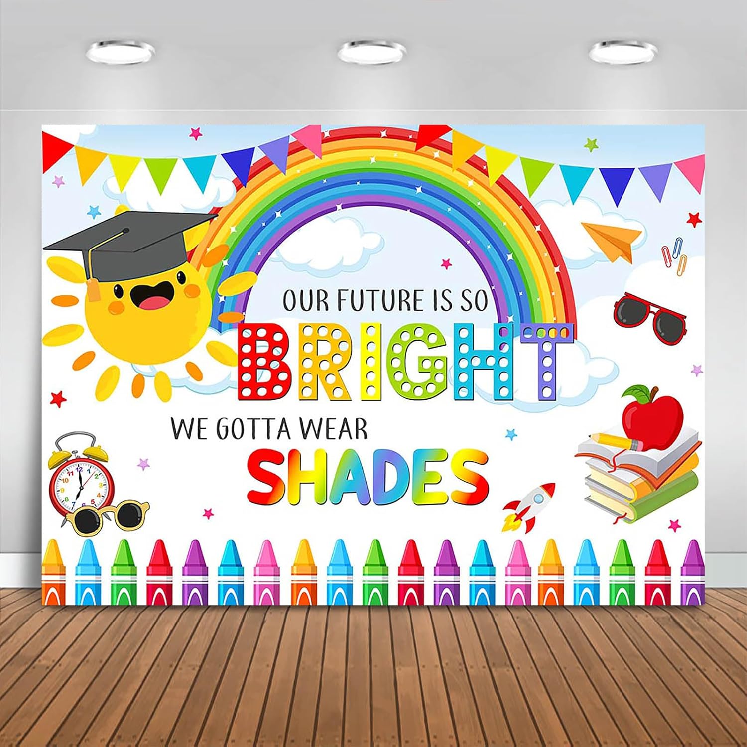 Amazon.com : Fitumiw Preschool Graduate Backdrop 7x5ft Our Future is So ...