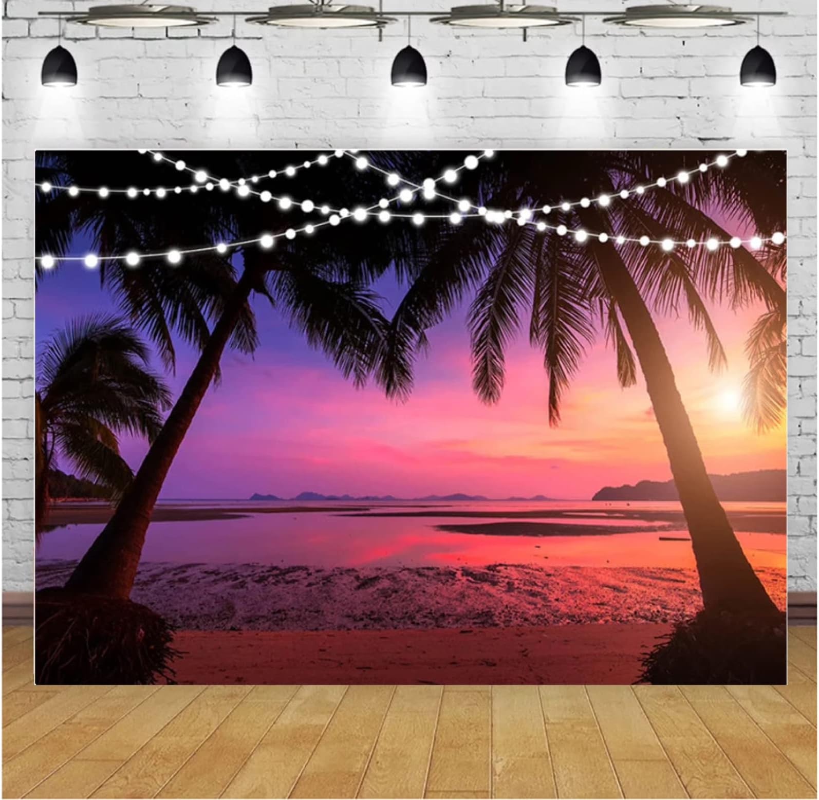 Amazon.com : Summer Pink Sunset Hawaiian Natural Scenery Photography ...