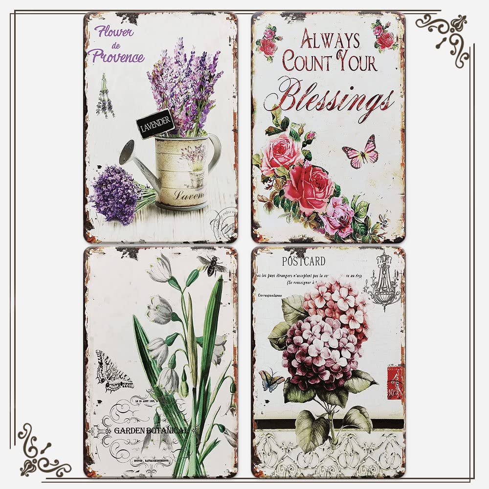 Vintage Flower Signs