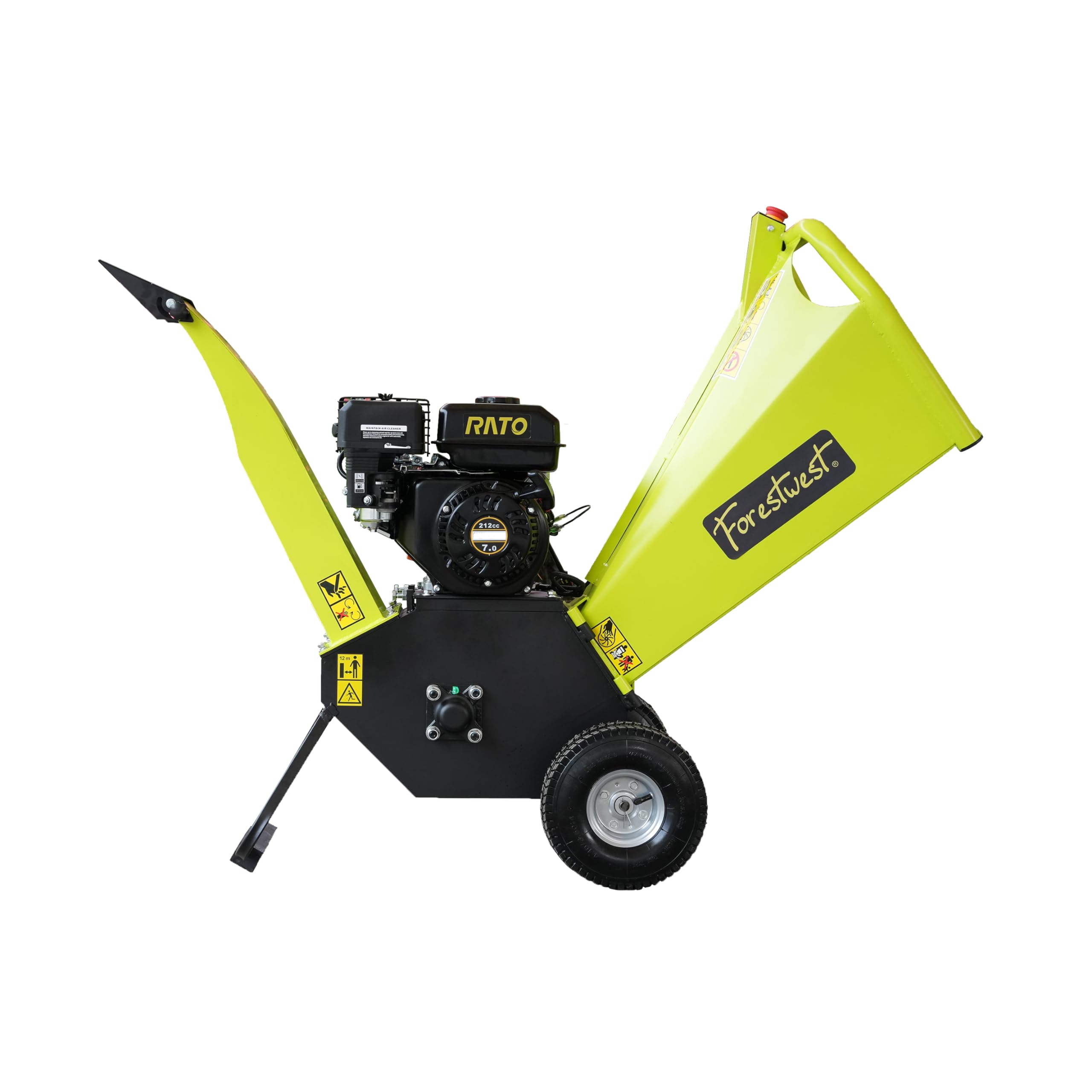 Amazon.com: FORESTWEST 11070, 4" Wood Chipper, 7HP Gas Powered Wood ...